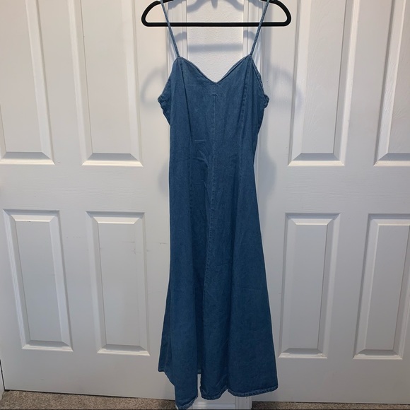 CONNECTION | Dresses | Vintage 99s Denim Spaghetti Strap Dress Ff7 ...
